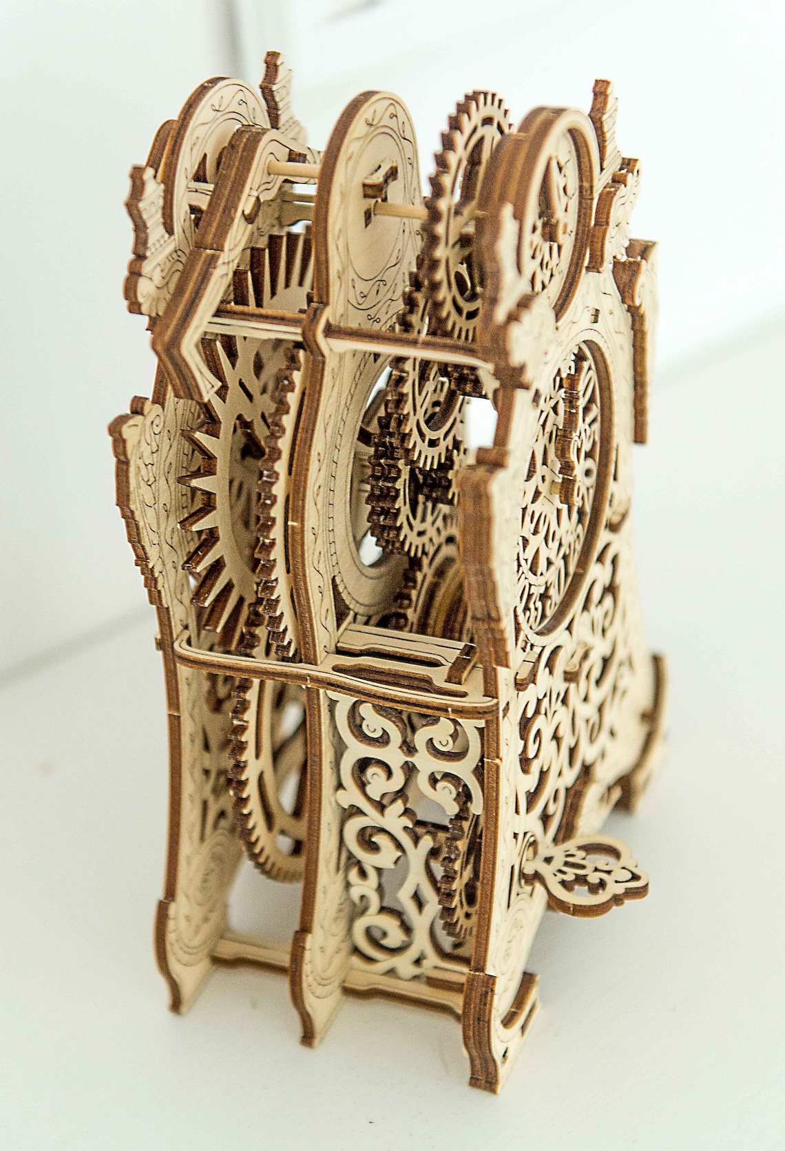 Puzzle 3D Wooden magic Clock DIY Wooden Model Kits - Etsy