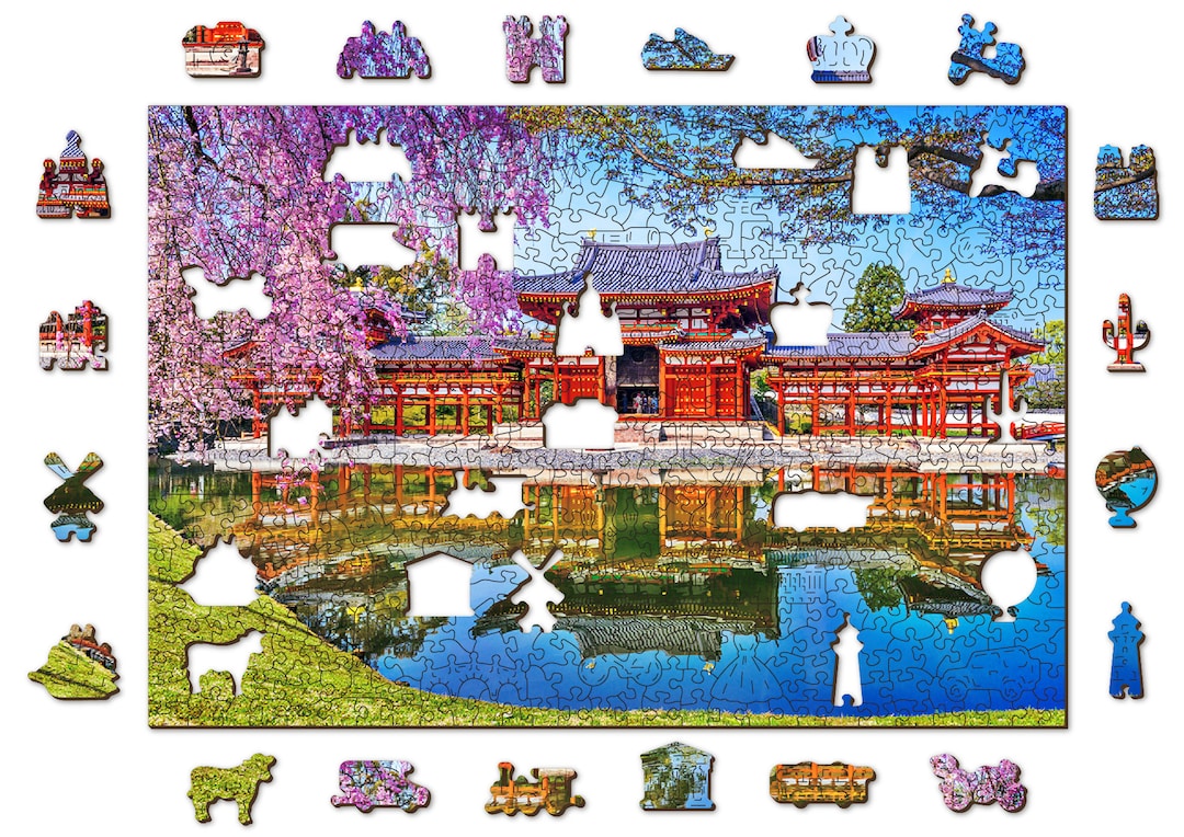 Wooden.city - Byodo-in Temple Kyoto Japan 500 +5 Pcs | Wooden Puzzle ...
