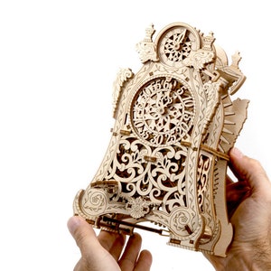Puzzle 3D Wooden "magic Clock" DIY Wooden Model Kits - Creative Wooden ...