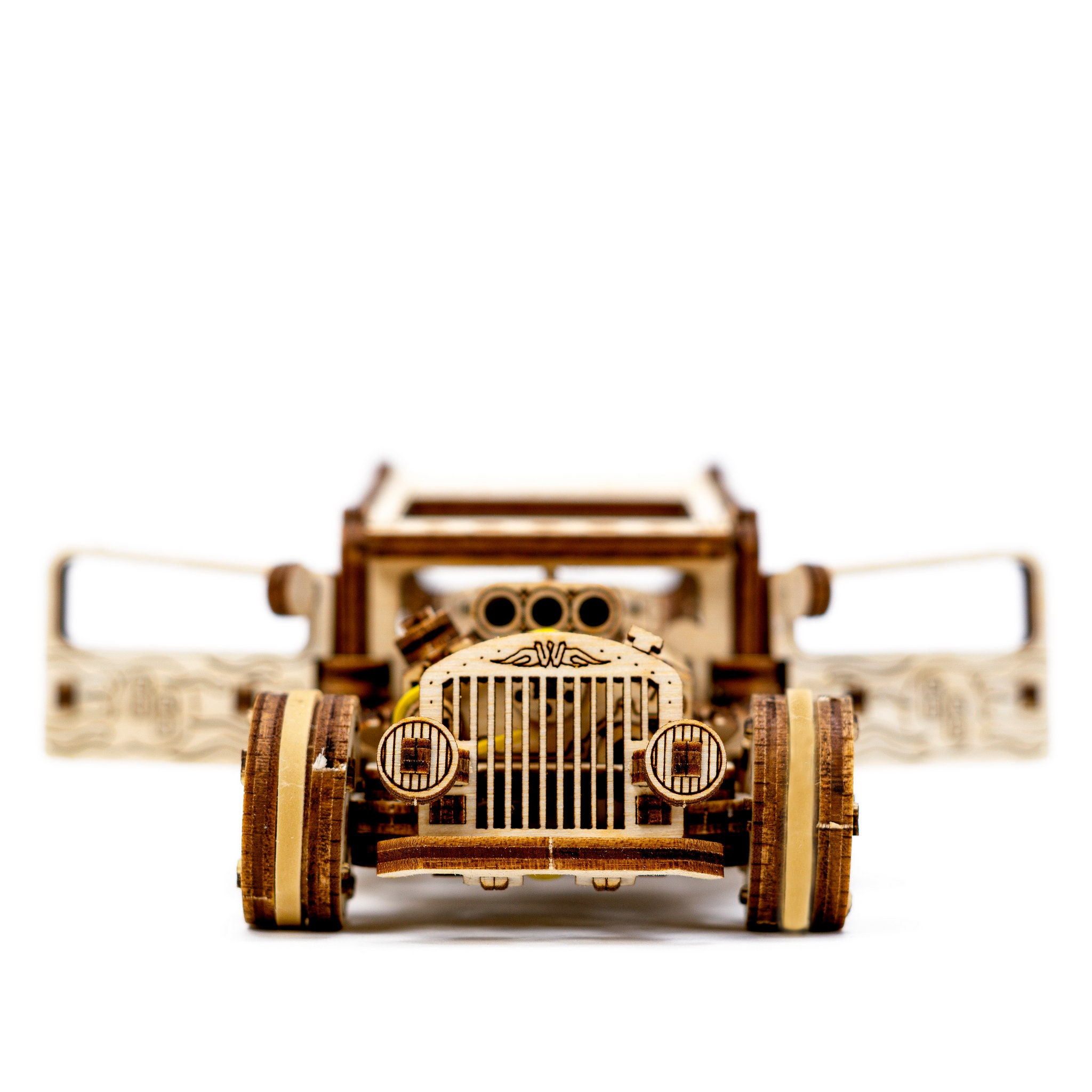 Puzzle 3D "hot Rod" DIY Wooden Vintage Cars Model Kits Adults Build ...