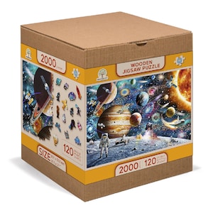 Wooden Jigsaw Puzzle 2000 Pieces "space Odyssey" Starship Cosmos ...