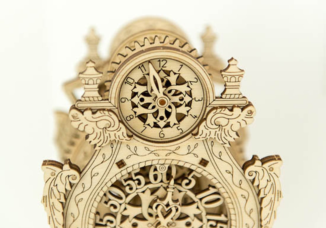 Puzzle 3D Wooden magic Clock DIY Wooden Model Kits - Etsy