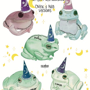 Wizard Frog Tattoo Flash Sheet + Brushes (photoshop Version) - Etsy
