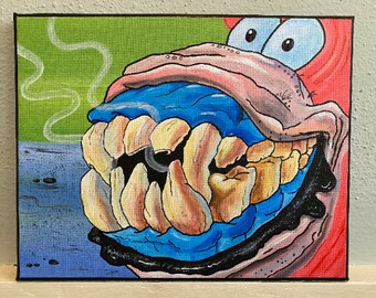 Grinning Spongebob - Etsy