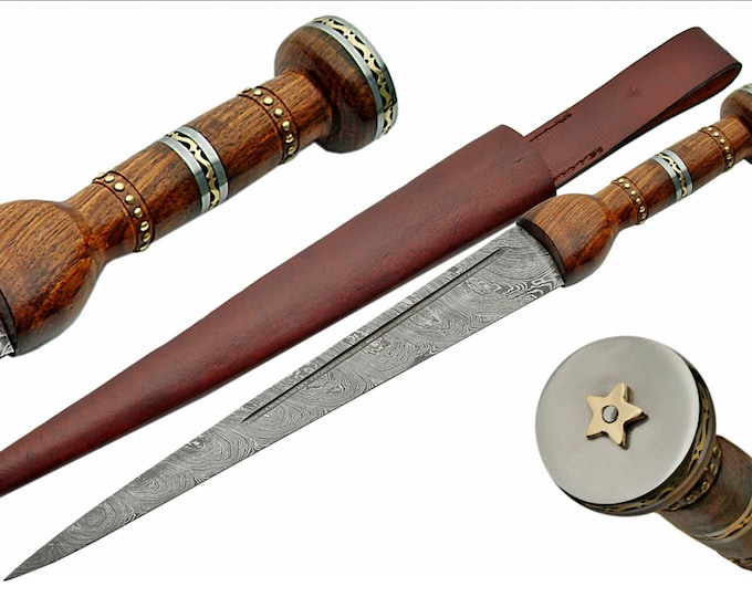 20 Inch Damascus Dirk - Etsy
