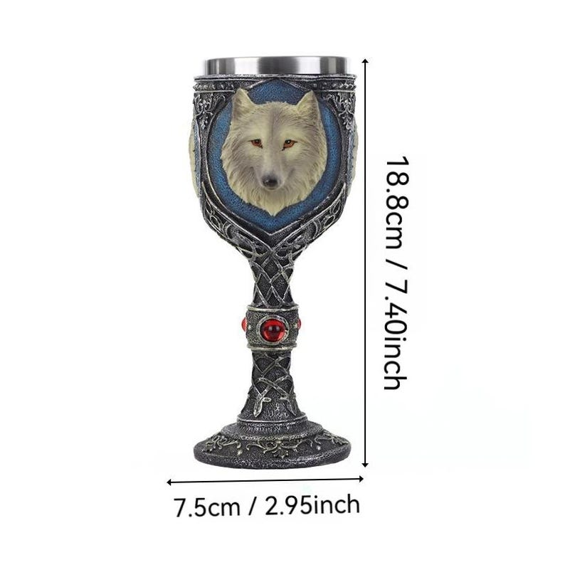 White Wolf Goblet - Etsy