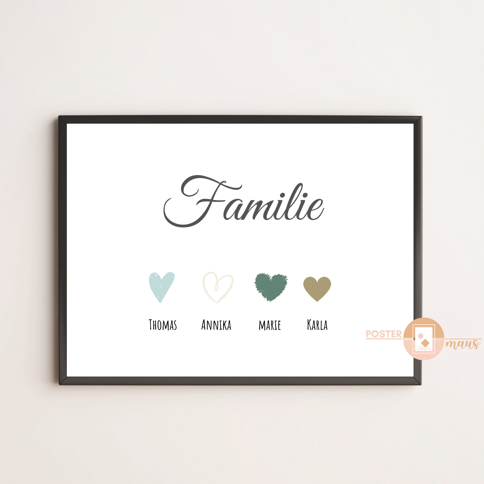 Personalized Family Poster Home Poster Poster Entrance Area - Etsy