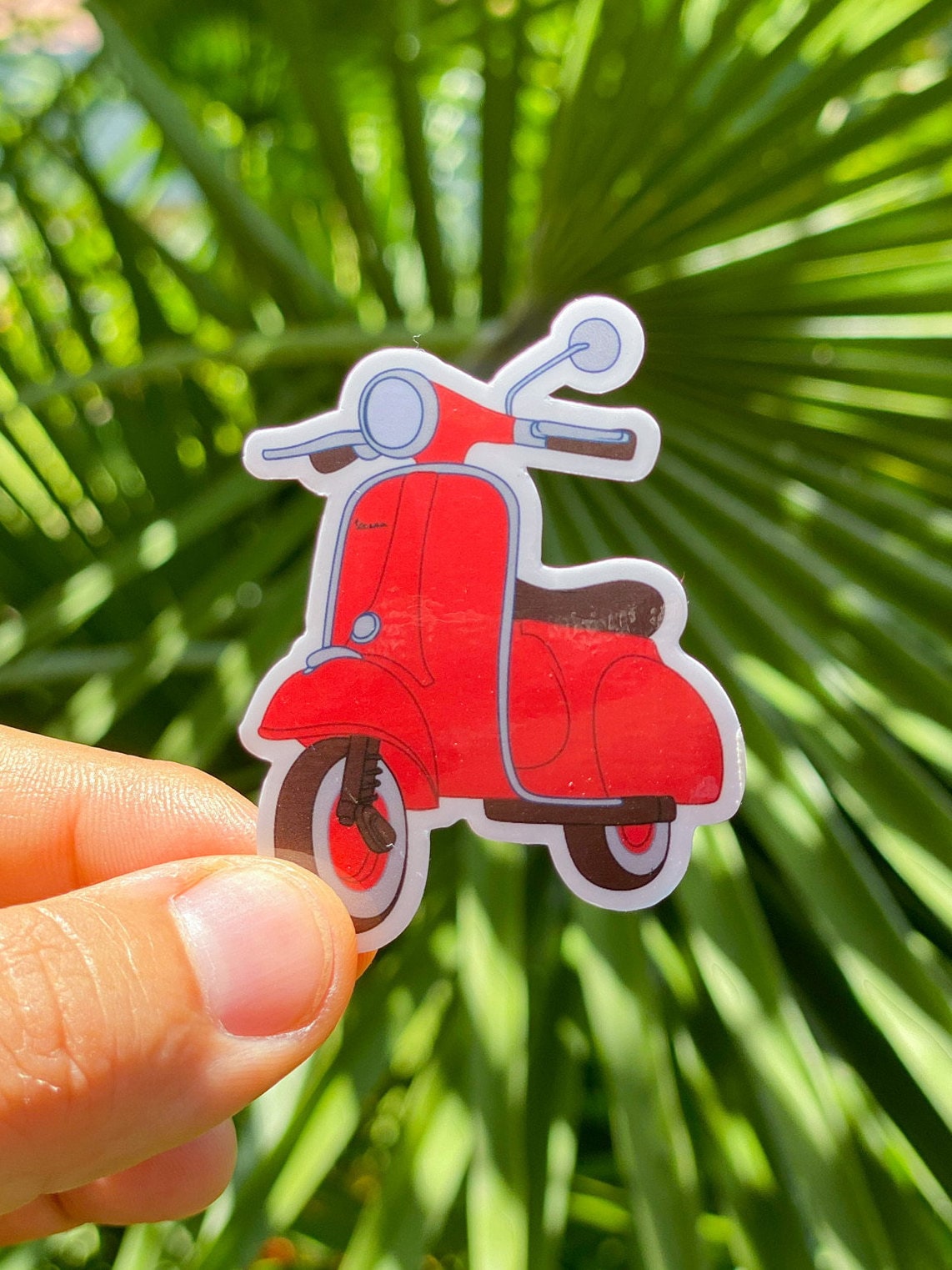 Red Vespa From Pixar LUCA Sticker Water Resistant | Disney | Dishwasher ...
