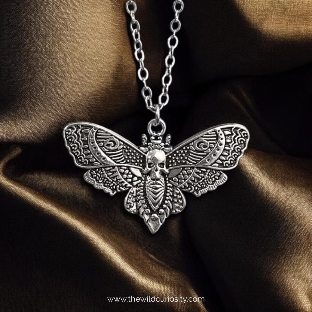 Death’s-head Hawk-moth Pendant | Skulls & Moths | Halloween | Gothic ...