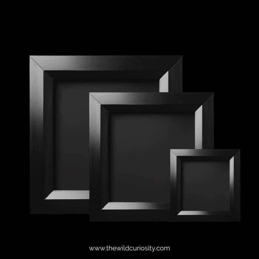 Matte Black Deep Shadow Box | Plain Display Frame | Box Frame | Wall ...