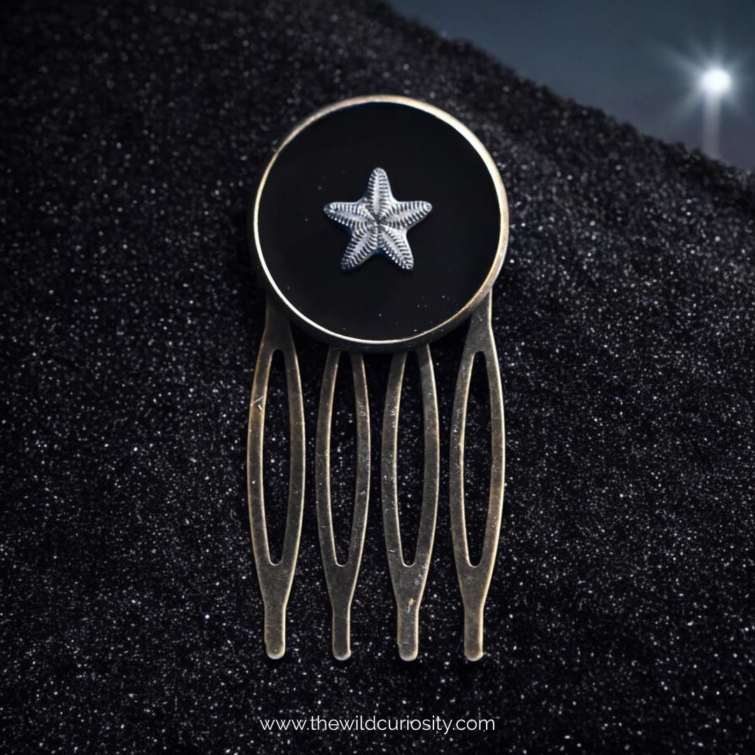 Fossil Star Crinoid Hair Clip | Hair Accessories | Handmade Jewellery ...