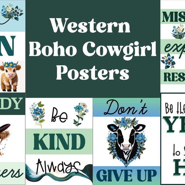 Western Posters Classroom - Etsy