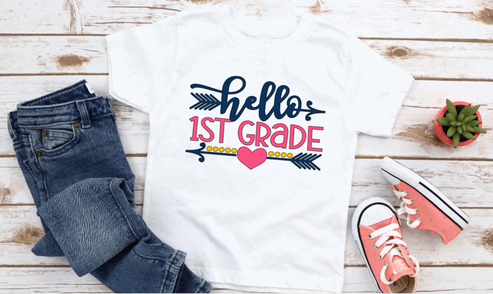 Hello First Grade Shirt 1st Grade shirt Girl 1st Grade Shirt | Etsy