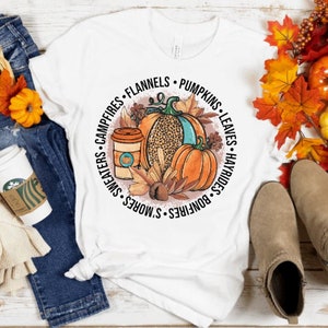 Bleached Fall Tee, Thanksgiving Shirt, Bleached Fall Shirt for Women ...