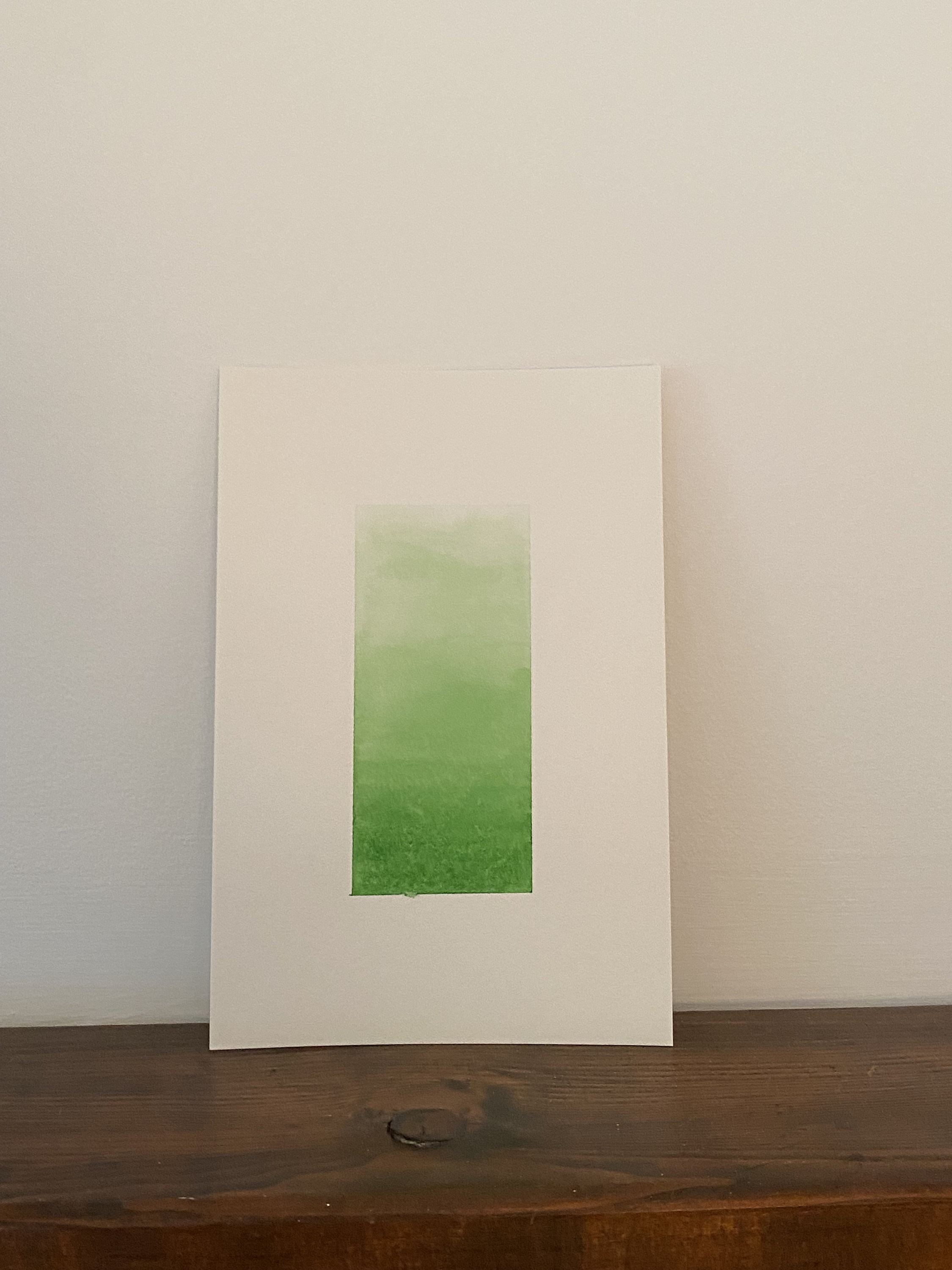 Gradient Watercolor Green Rectangle - Etsy UK