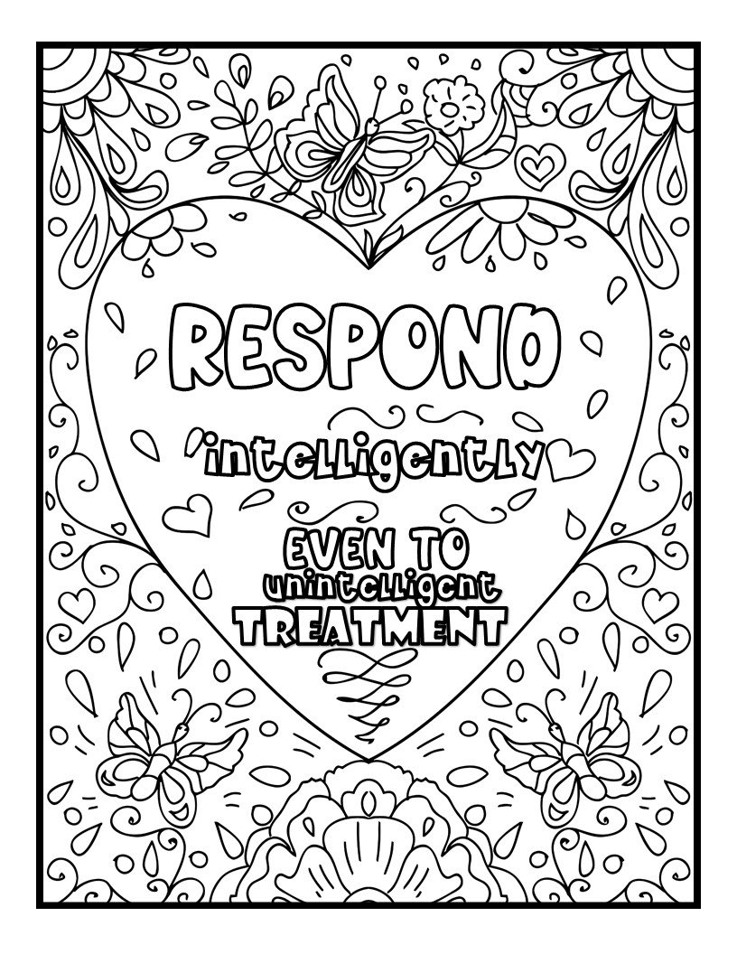 Coloring Pages for Adults Inspirational Quotes 82 Pages - Etsy