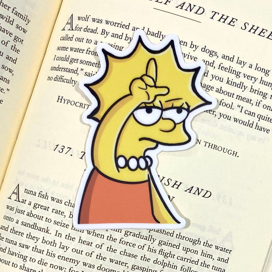 Lisa Simpson Sticker - Etsy