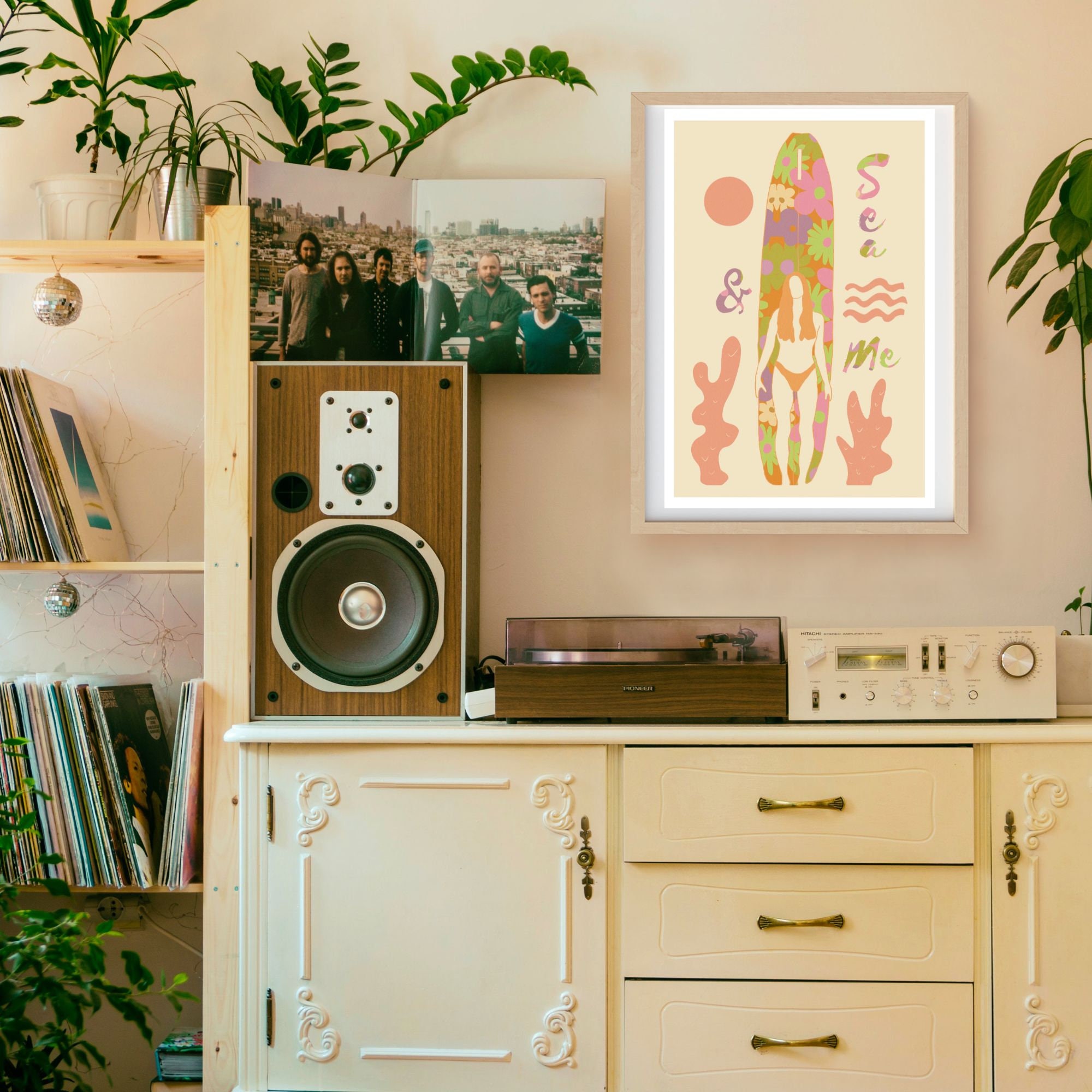 Surf Art | Surfer Art | Surfer Girl Wall Art | Home Decor | Surfer Girl ...