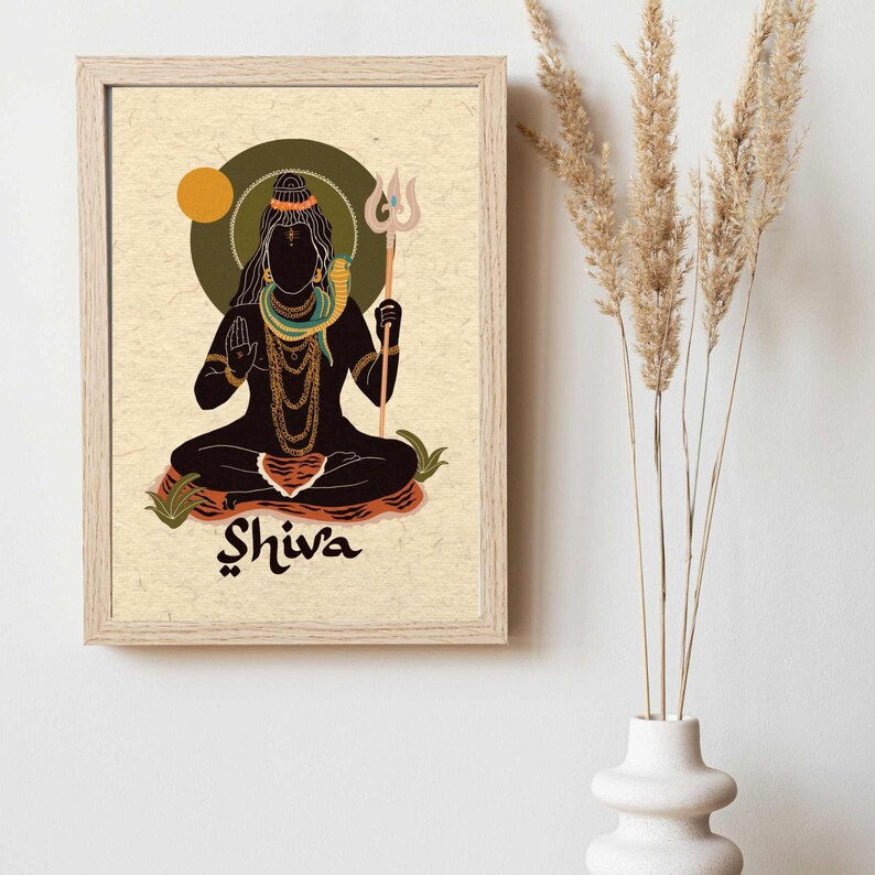 Spiritual | Shiva| Shiva Deity Wall Art | God Shiva Art | Hindu God ...