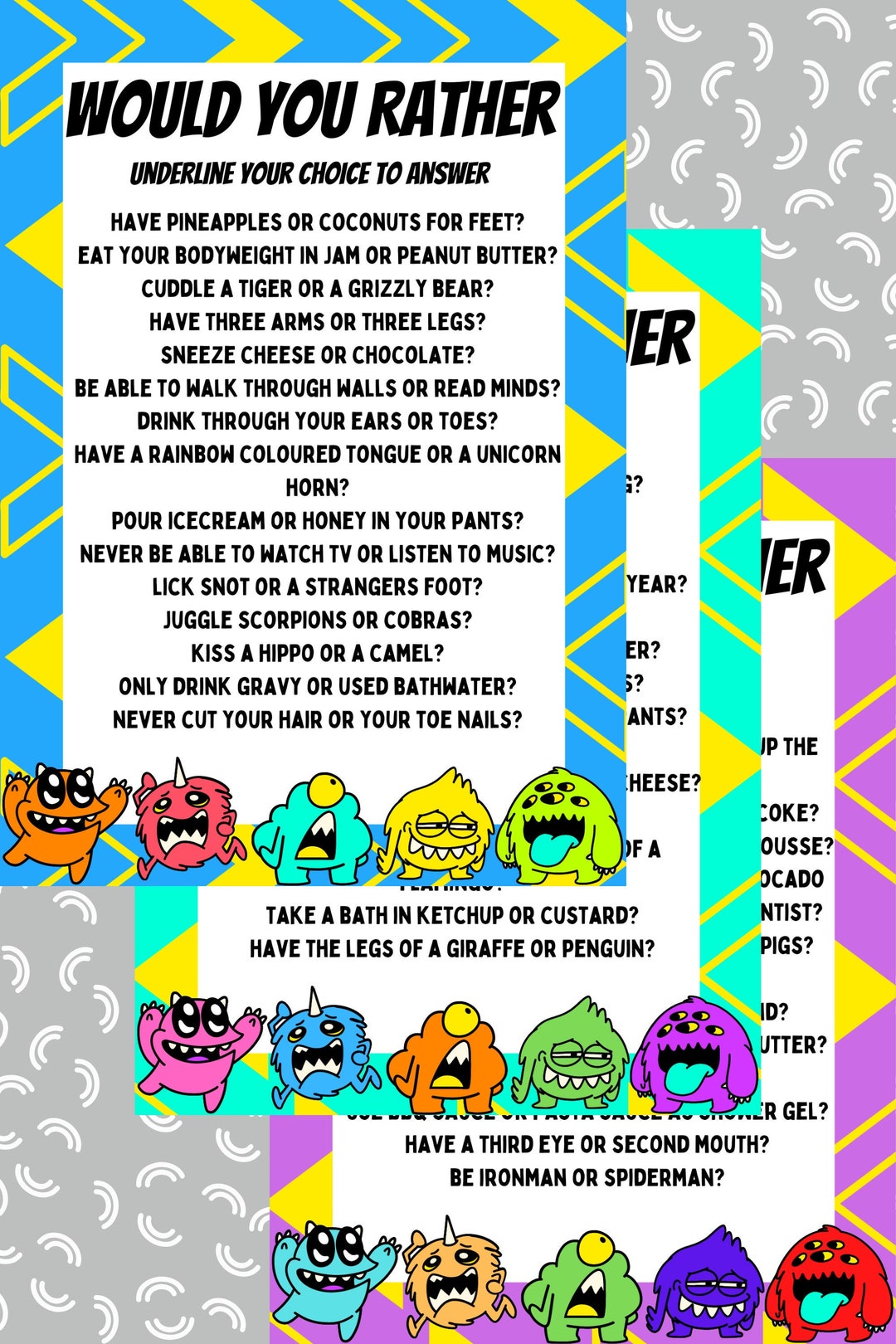 Primary School Resources for Teachers | Would You Rather Games ...