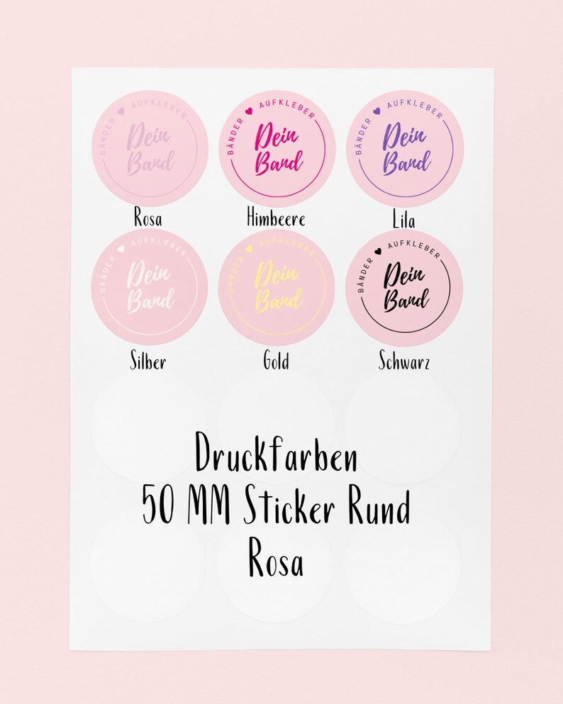 100 Pcs 50 Mm Round LOGO Stickers 50 Mm for Branding, Marketing ...