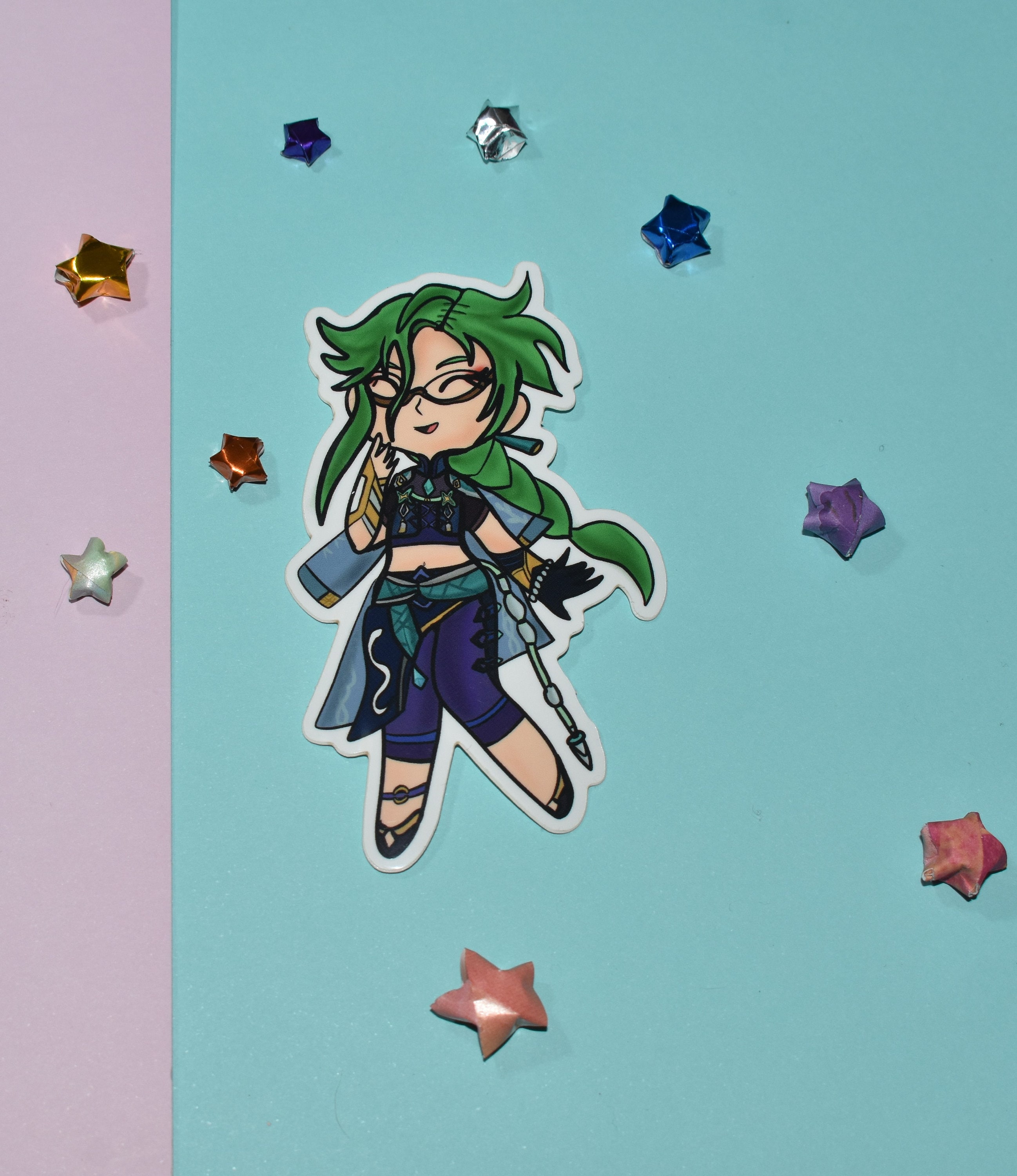 Baizhu Genshin Impact Chibi Sticker - Etsy