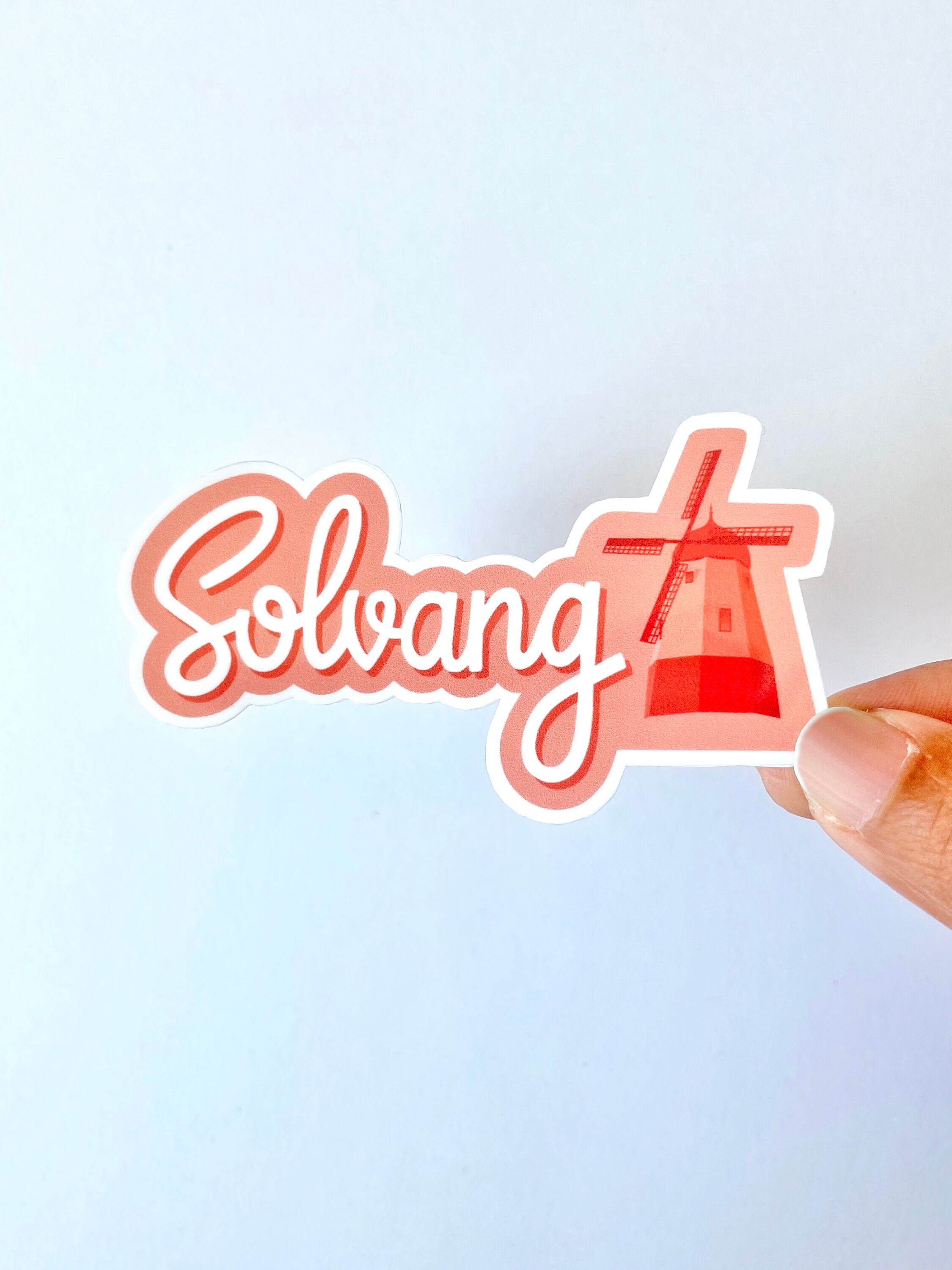 Solvang Danish City Red Sticker | Laptop/water Bottle Sticker - Etsy