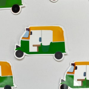 Auto Rickshaw Transportation Sticker | Waterproof Laptop/water Bottle ...