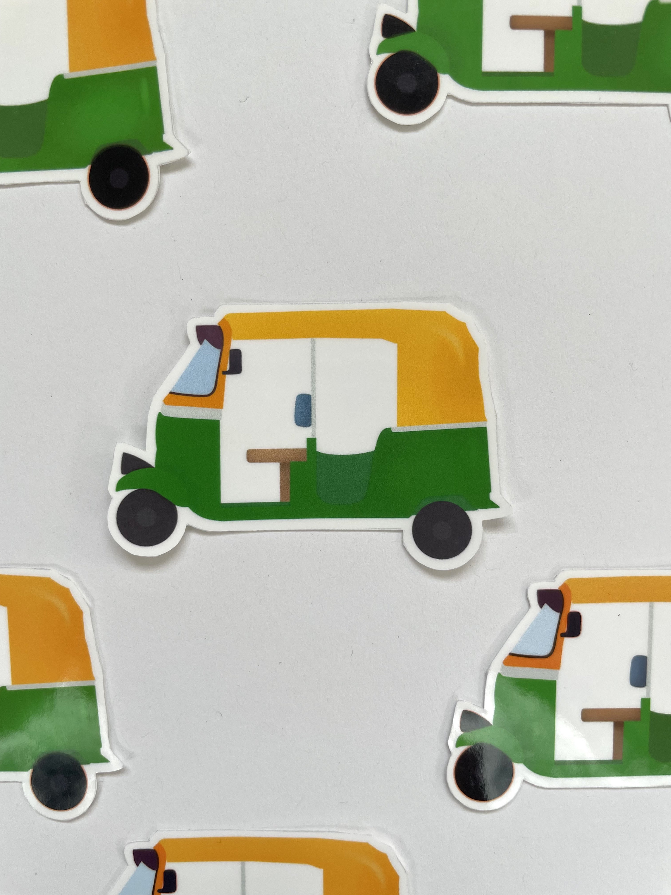 Auto Rickshaw Transportation Sticker | Waterproof Laptop/water Bottle ...