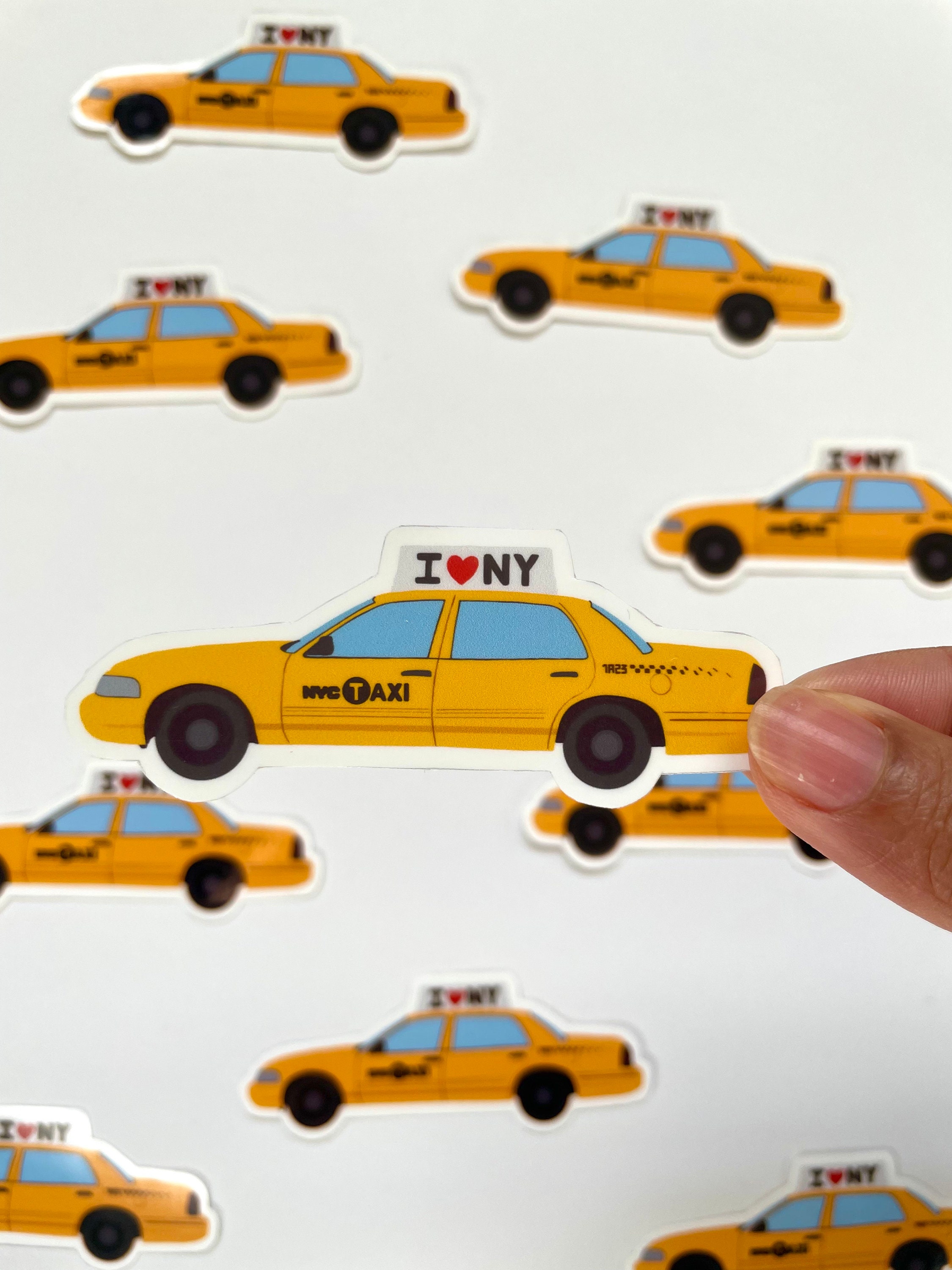 New York City (NYC) Taxi Sticker | Waterproof Laptop/water Bottle ...
