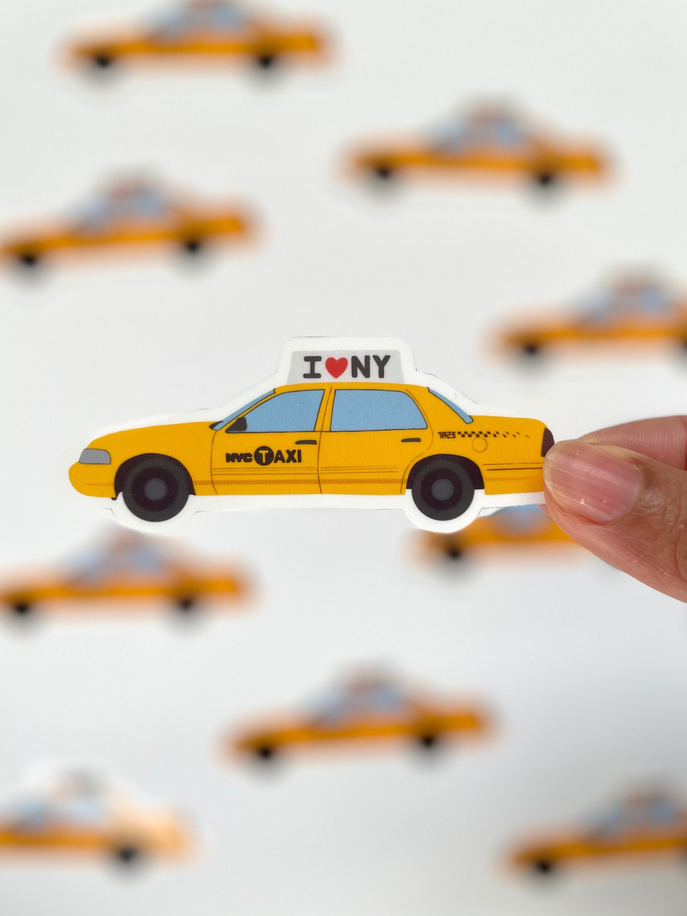 New York City (NYC) Taxi Sticker | Waterproof Laptop/water Bottle ...