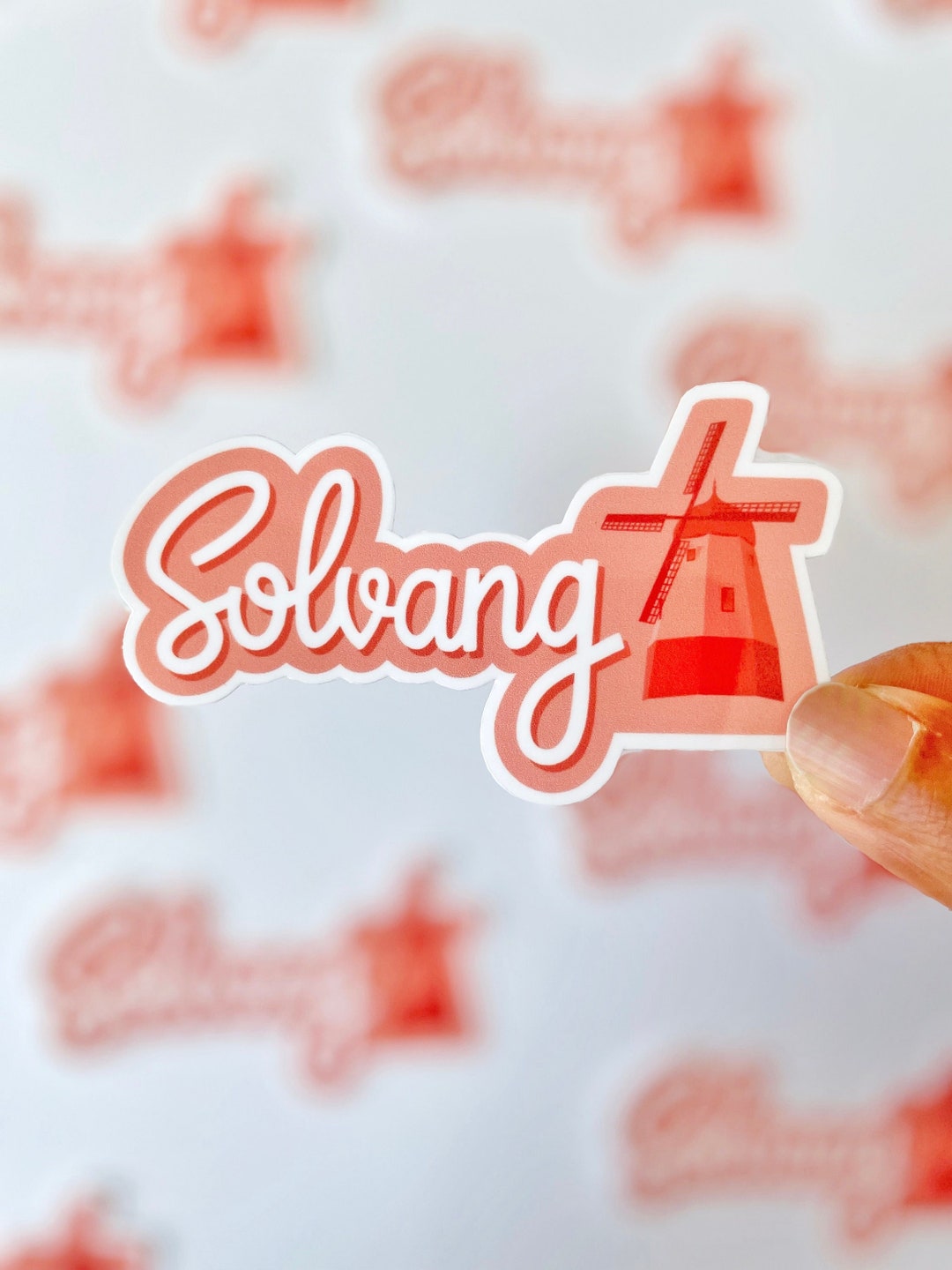 Solvang Danish City Red Sticker | Laptop/water Bottle Sticker - Etsy