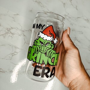 Grinch Beer Can Glass Christmas Beer Can Glass Christmas Gift Iced ...