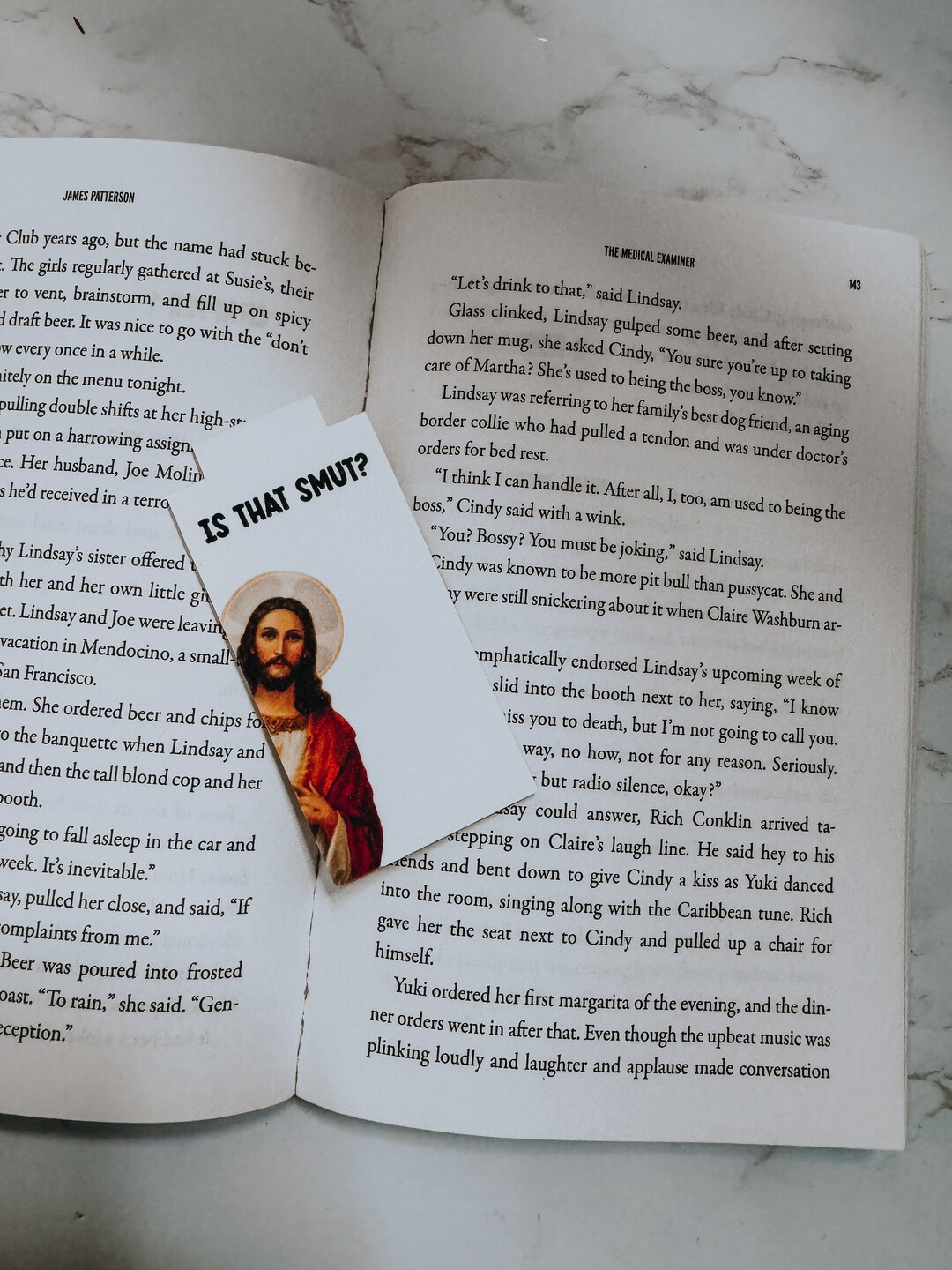 Peeking Jesus | is That Smut? | Bookmark | Magnetic Bookmark - Etsy
