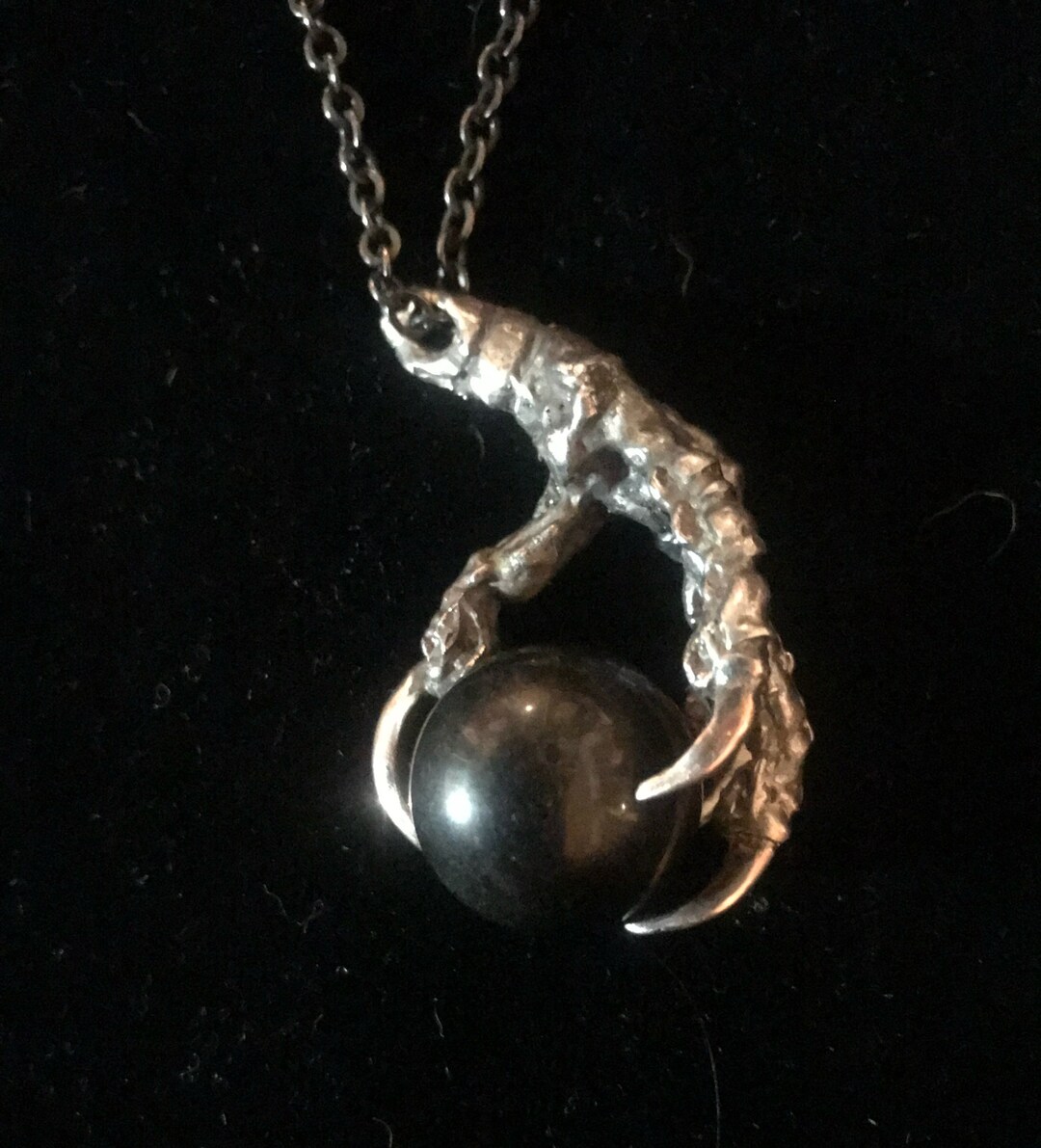 J9 Crow's Foot Pendant Necklace: Hand Cast Shibuichi a Silver & Copper ...