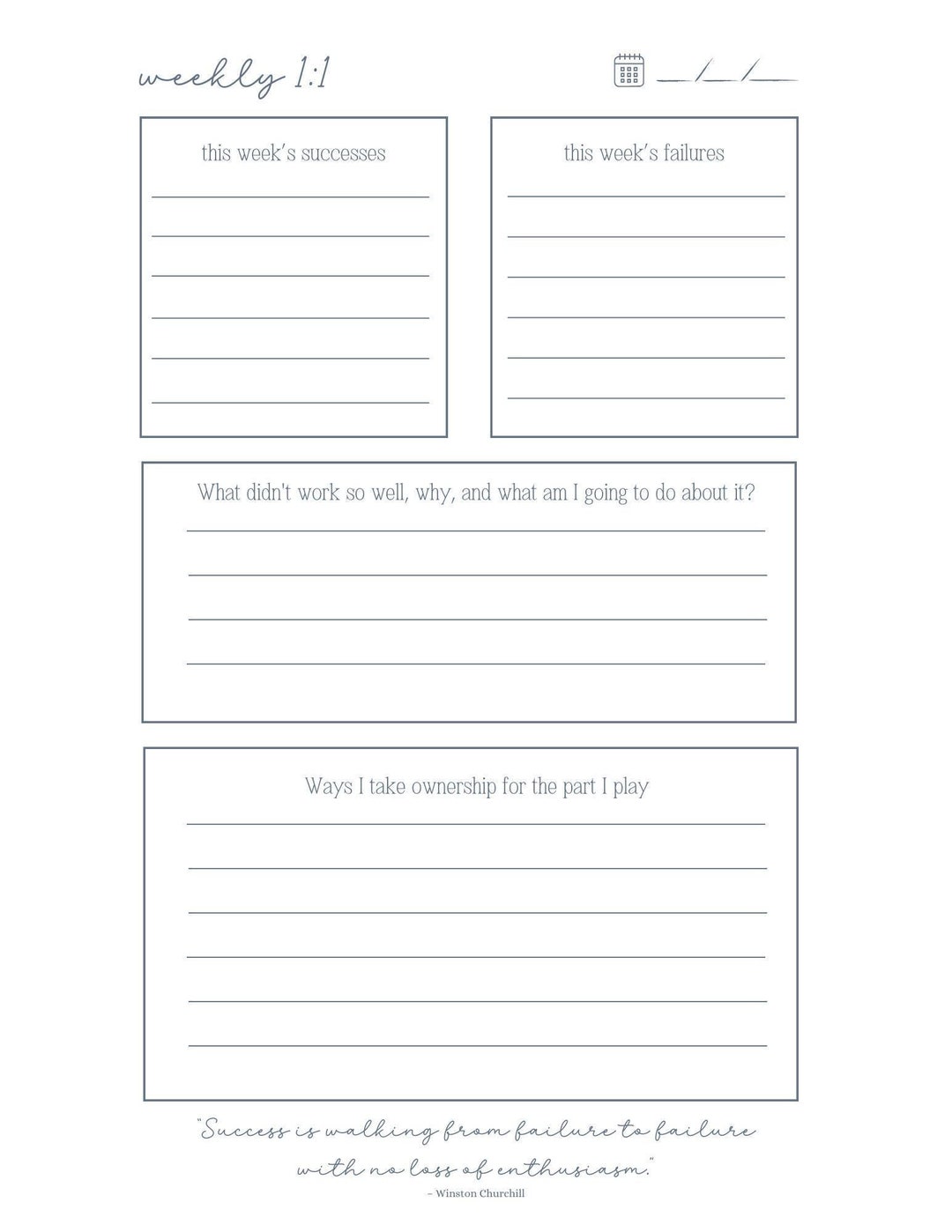 One-on-one Template for Employee Development | Weekly 1:1 Meeting ...