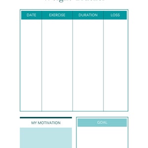 Fitness Planner - Etsy