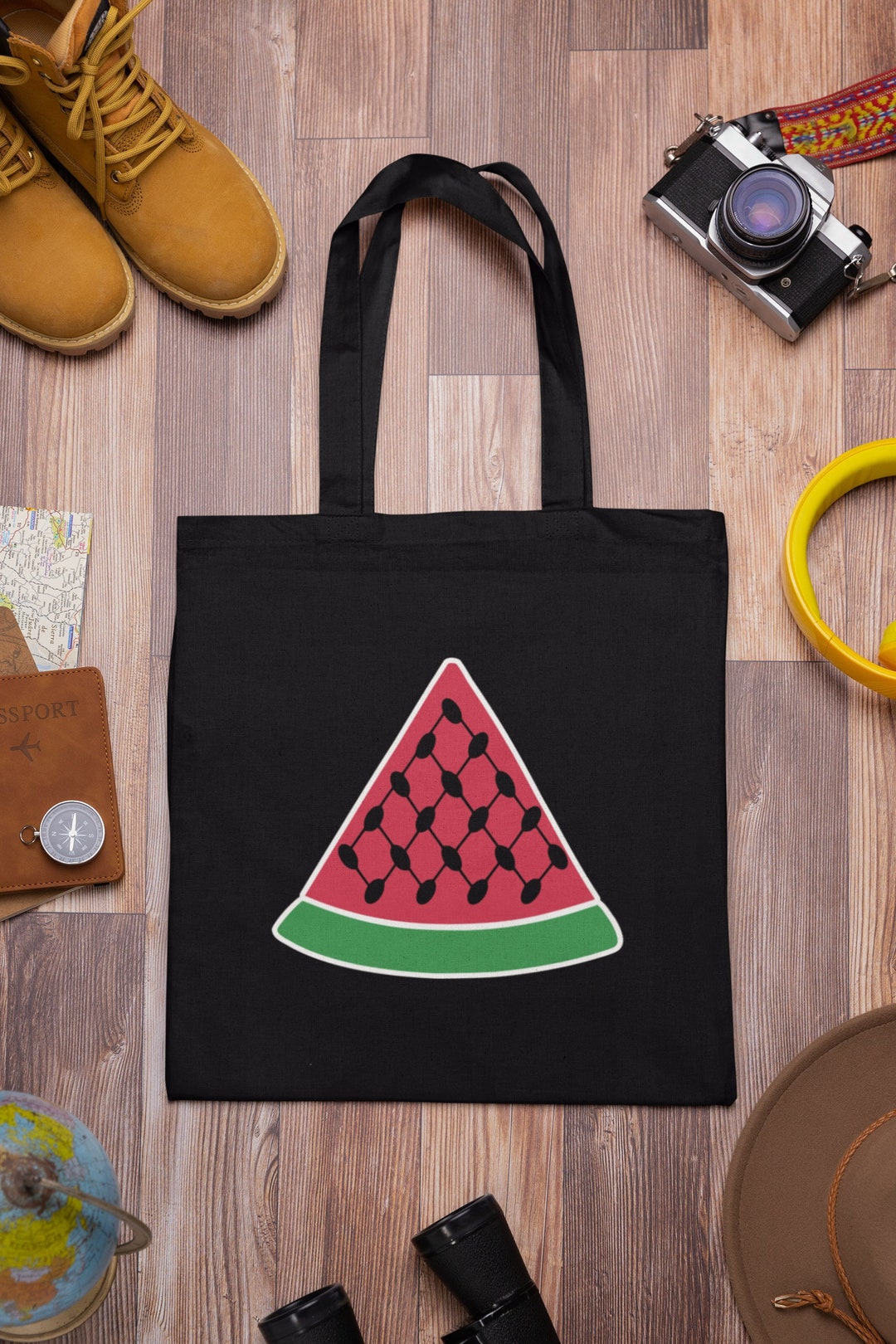 Watermelon Tote Bag /black Handbag/shoulder Bag - Etsy