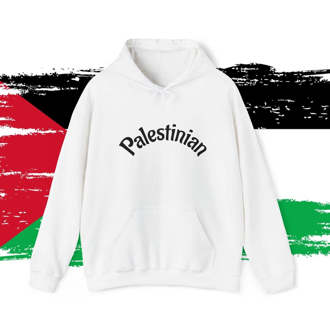 Palestinian Script Hoodie | Palestine Flag Inspired Pullover - Etsy