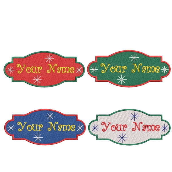 Stocking Name Tag - Etsy
