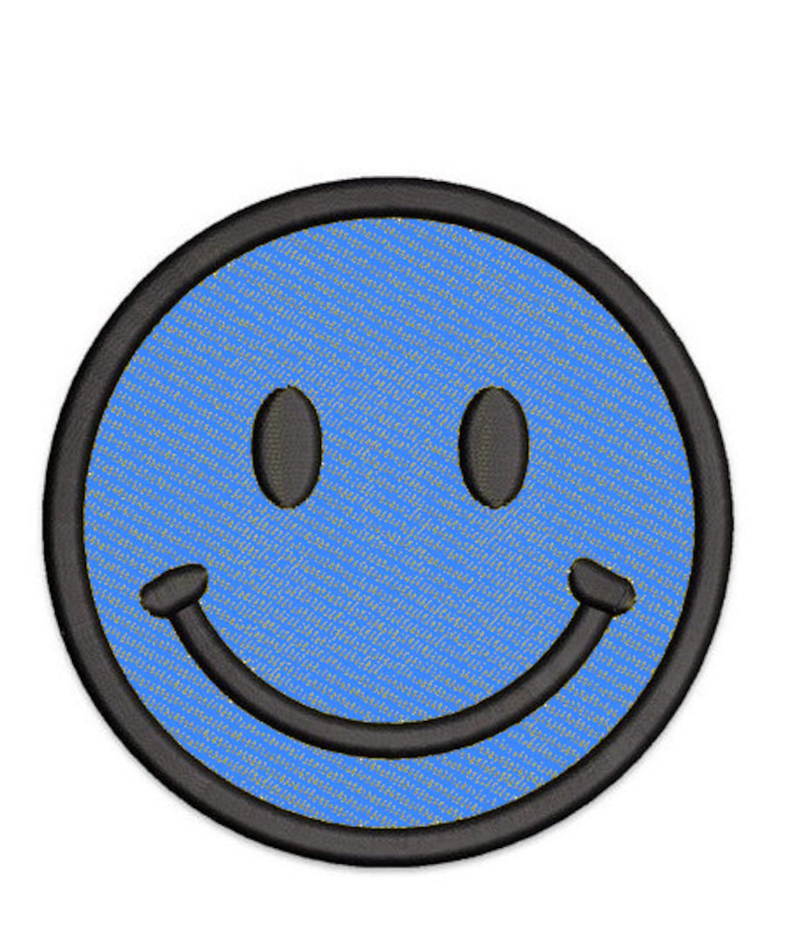 Smiley Face Patch Iron on or Sew on Choose Your Colors - Etsy