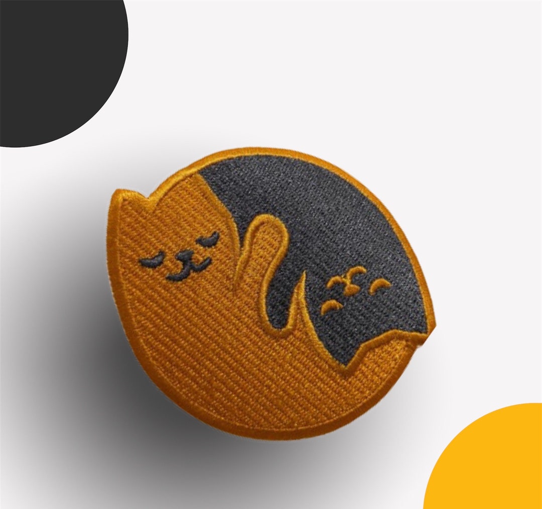 Yin Yang Cats Patch - Kittens Iron on Patch - Sew on Decal ...