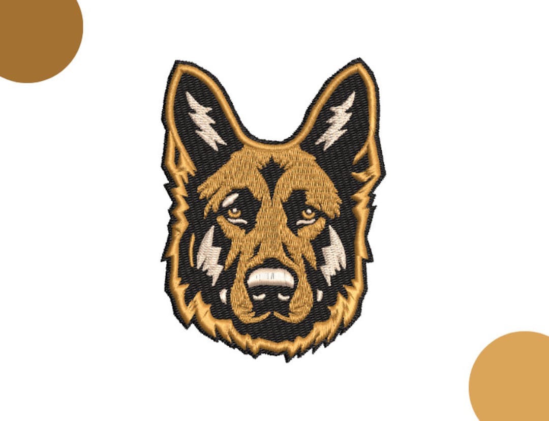 Dog Patch - German Shepherd Iron on Patch - Sew on Decal - Embroidered ...