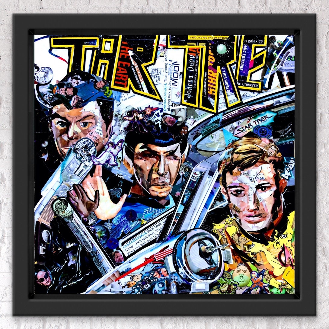 Star Trek Art/ Star Trek Poster/ Star Trek Collage/ Star Trek/ - Etsy