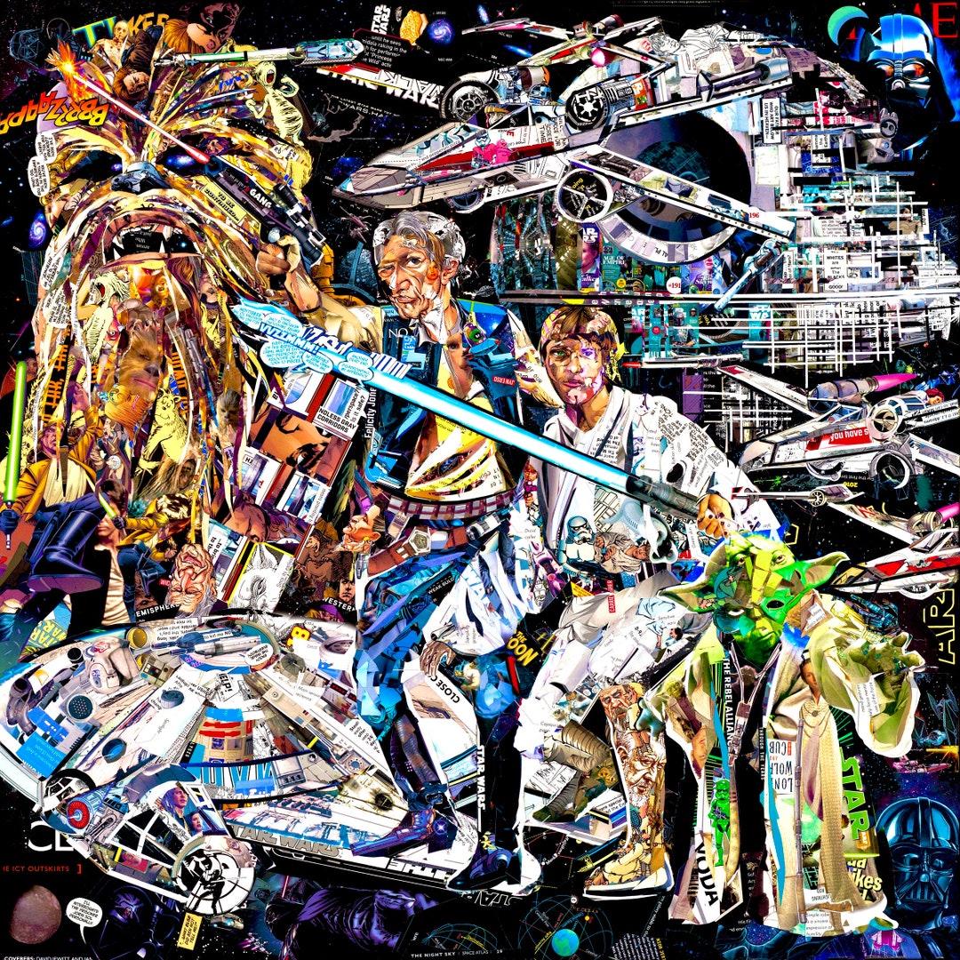 Star Wars Original Collage Art/ Giclee/limited/signed/numbered - Etsy