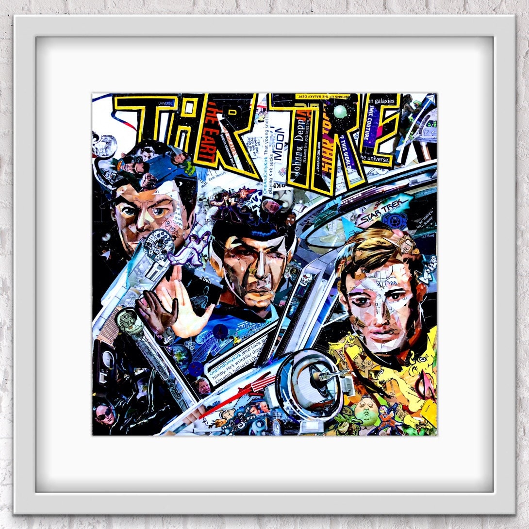 Star Trek Art/ Star Trek Poster/ Star Trek Collage/ Star Trek/ - Etsy