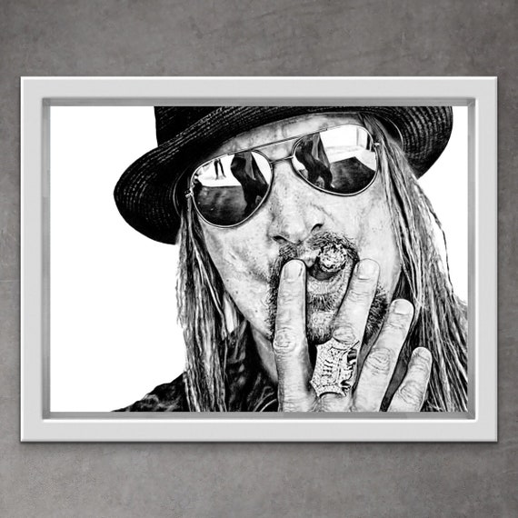 Kid Rock Drawing/ Kid Rock Art/ Giclee/limited Edition/ Music/ - Etsy
