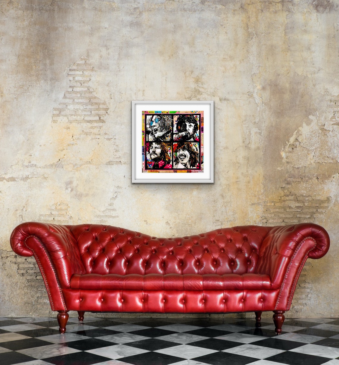 Beatles Inspired Artwork/let It Be/beatles Art/collage Art/rock Artwork ...