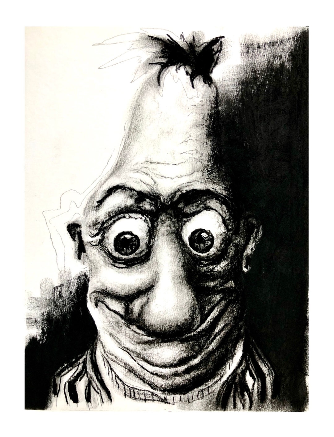 Charcoal Art/charcoal Drawing/surreal Art - Etsy