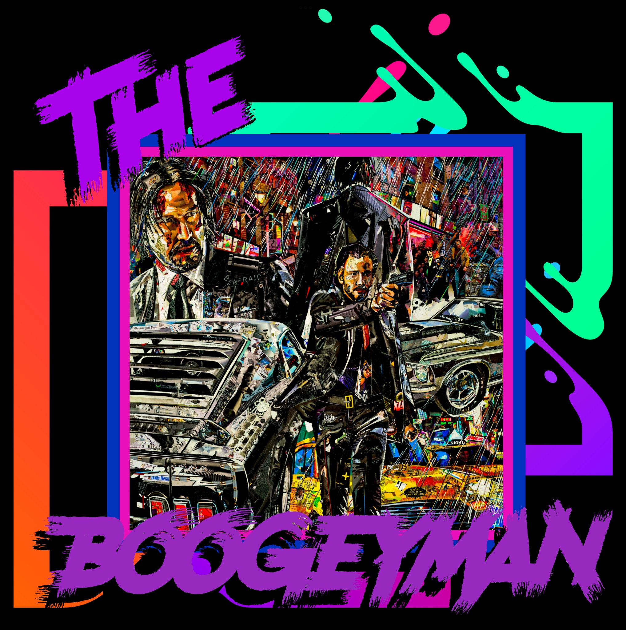 John Wick Art/ John Wick/ the Boogeyman/giclee/ Limited Edition/ Movie ...
